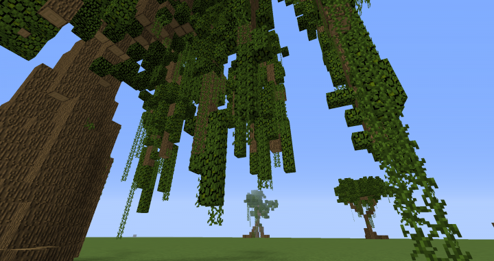 Swamp tree pack and Great Willow Minecraft Map