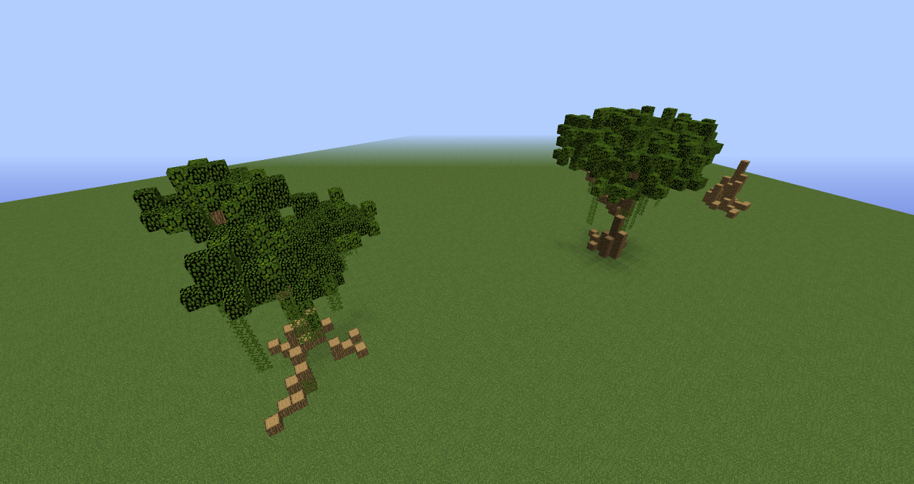 Swamp tree pack and Great Willow Minecraft Map