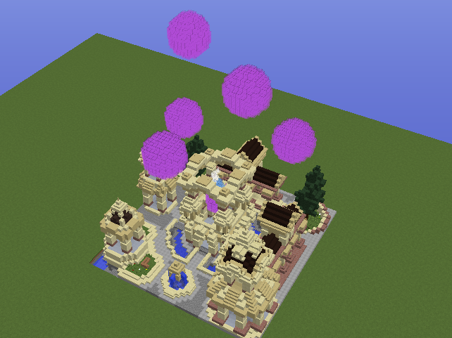 Small 51x51 creative spawn Minecraft Map