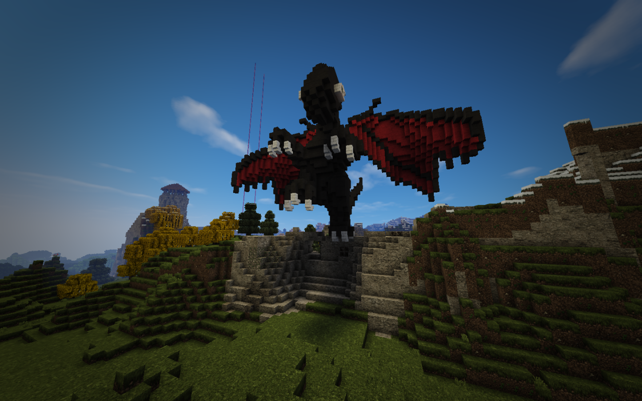 Mighty Dragon Statue Minecraft Map