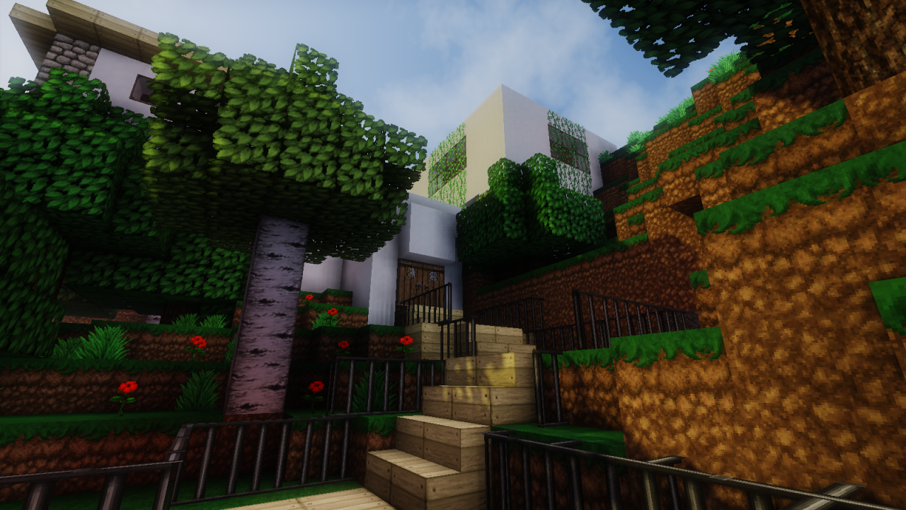Modern and Rustic House Minecraft Map