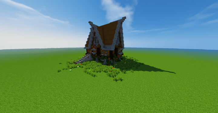 Medieval/Rustic Style Home Minecraft Map