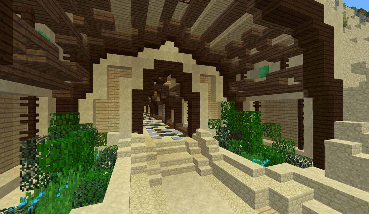 Desert styled faction spawn Minecraft Map