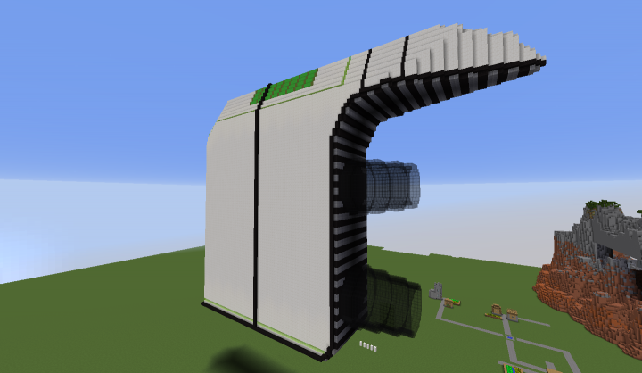 Futuristic Space Ship Minecraft Map