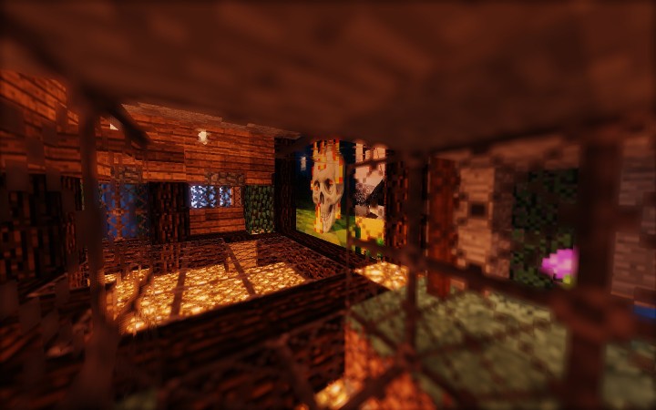 Houses Hanging On The Side Of A Cliff Minecraft Map