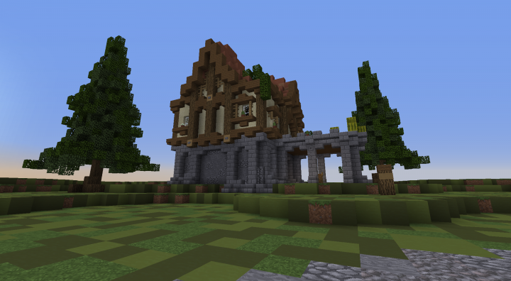 The 3 Houses - HCF Spawn Minecraft Map