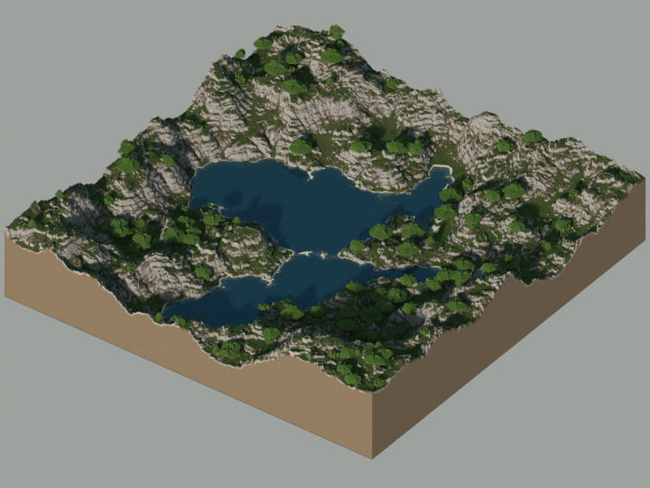 Magic lake Minecraft Map
