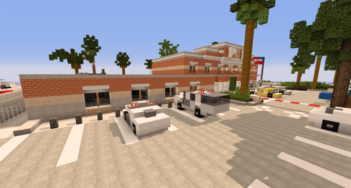 Police Station 01 // Sunset Hills Police Department Minecraft Map