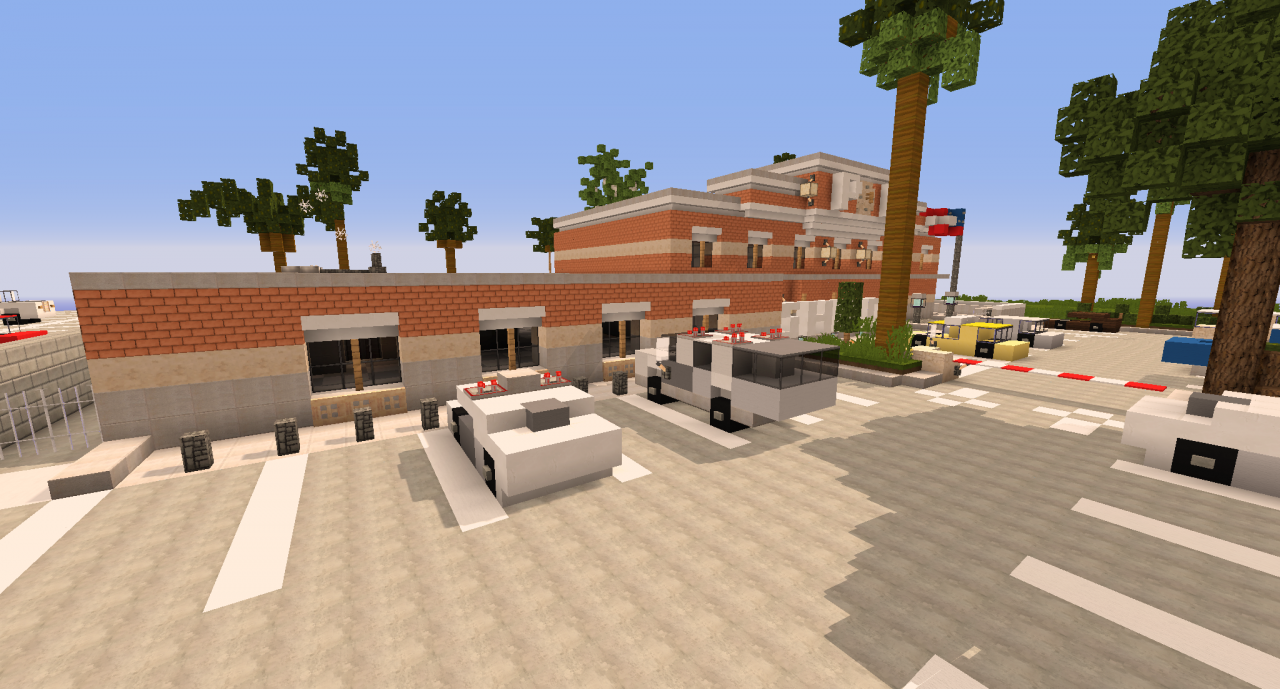 Police Station 01 // Sunset Hills Police Department Minecraft Map