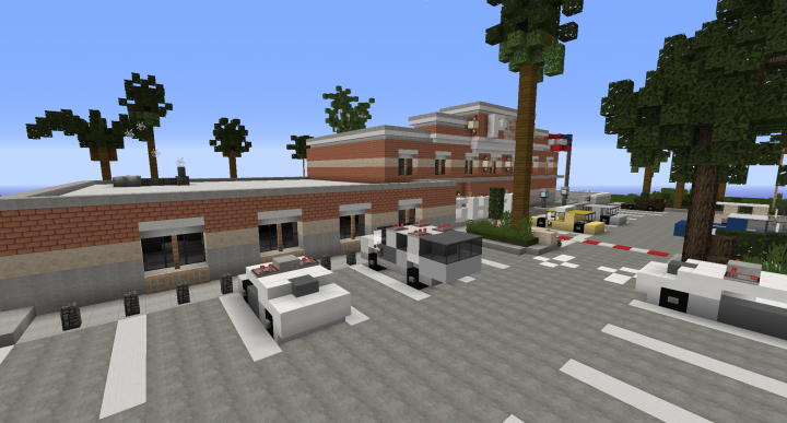 Police Station 01 // Sunset Hills Police Department Minecraft Map