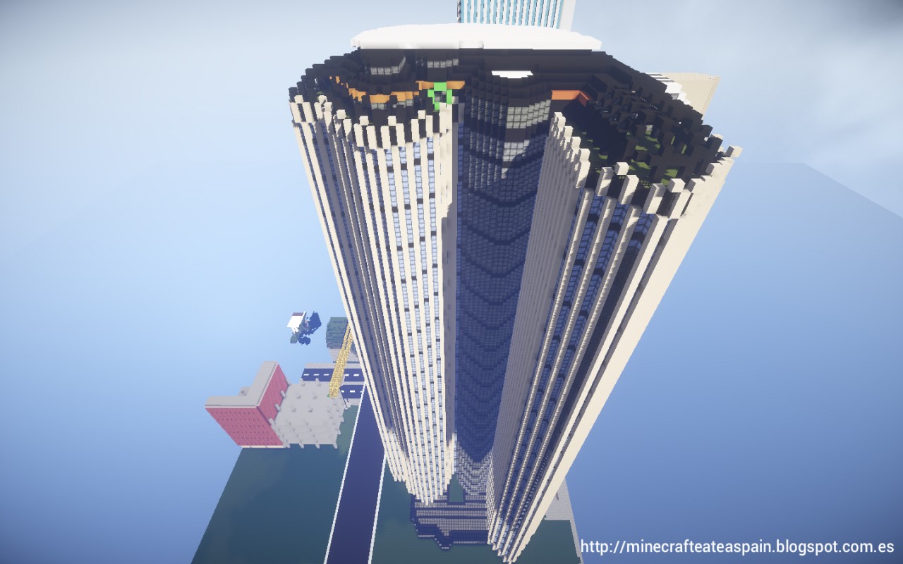 Minecraft replica: Torre Europa Madrid ( Spain ) Minecraft Map