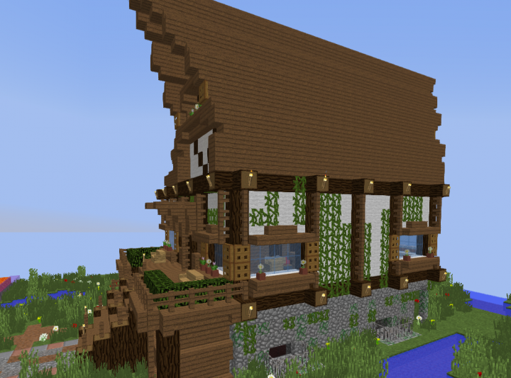 Wooden Victorian big house Minecraft Project