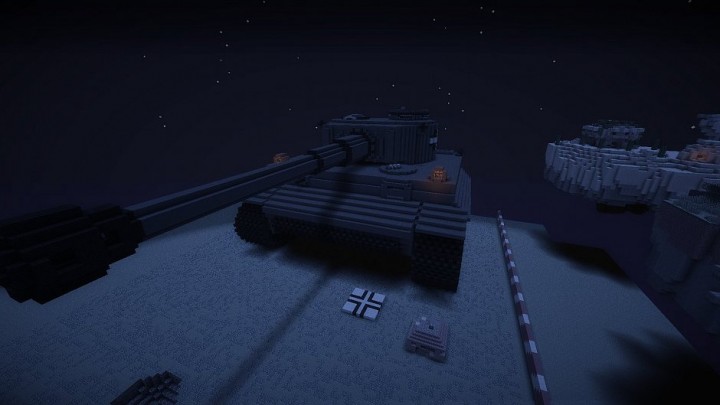 Panzerkampfwagen VI Tiger H1 - Tank on minecraft Minecraft Map