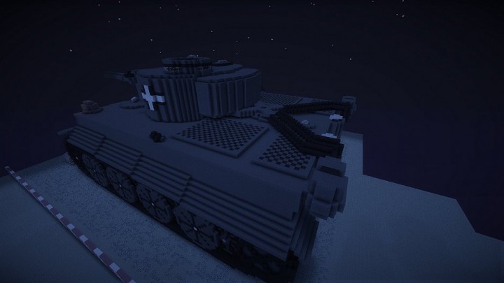 Panzerkampfwagen VI Tiger H1 - Tank on minecraft Minecraft Map