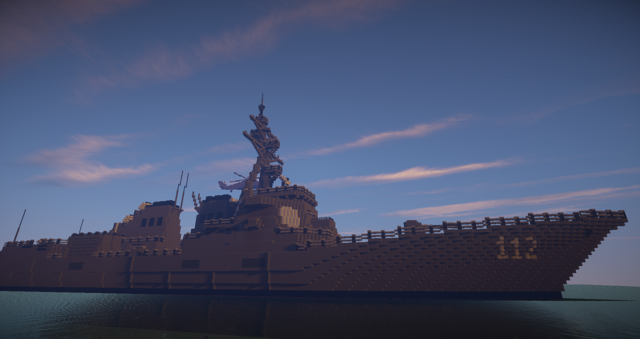 2:1 scale Arleigh Burke-class destroyer (USS DDG-96 Bainbridge) Minecraft Map