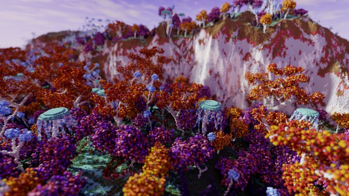 Tau Ceti e 10Kx10K Alien World (Survival Version Included) Minecraft Map