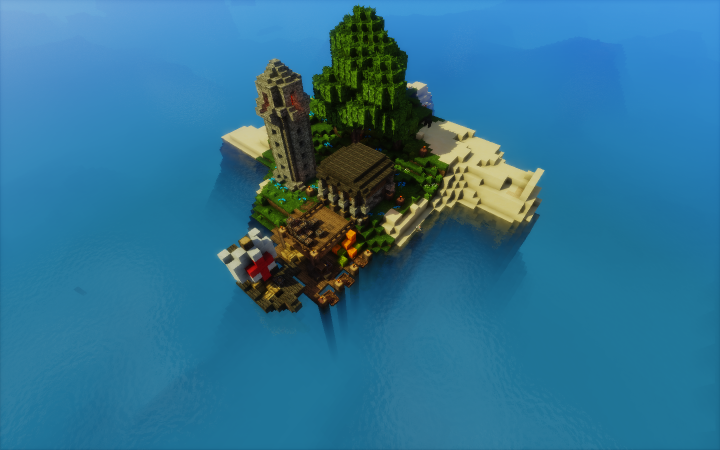 Medieval Trading Post Minecraft Map