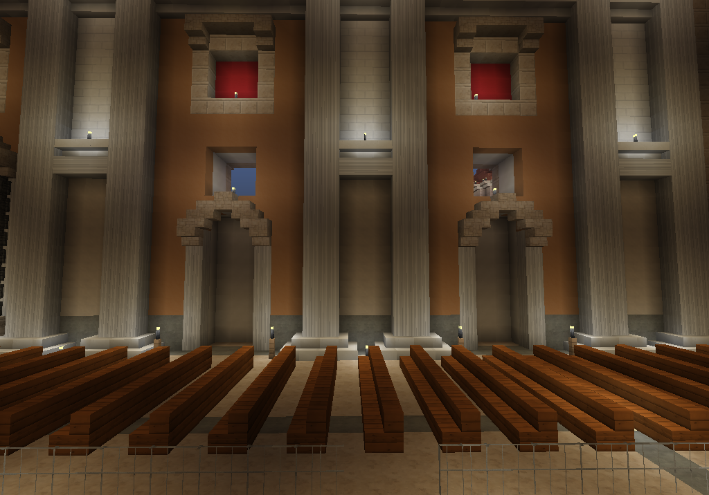 second try of making a beautiful church Minecraft Map