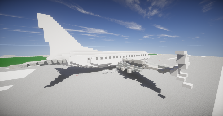 Boeing 737-800 (Scimitar Winglets) [1.5:1 Scale] All Slabs Minecraft Map