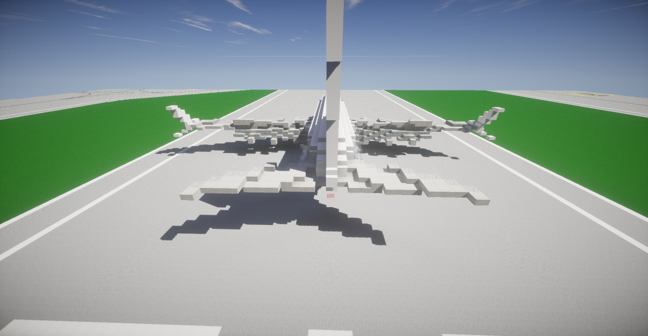 Boeing 737-800 (Scimitar Winglets) [1.5:1 Scale] All Slabs Minecraft Map