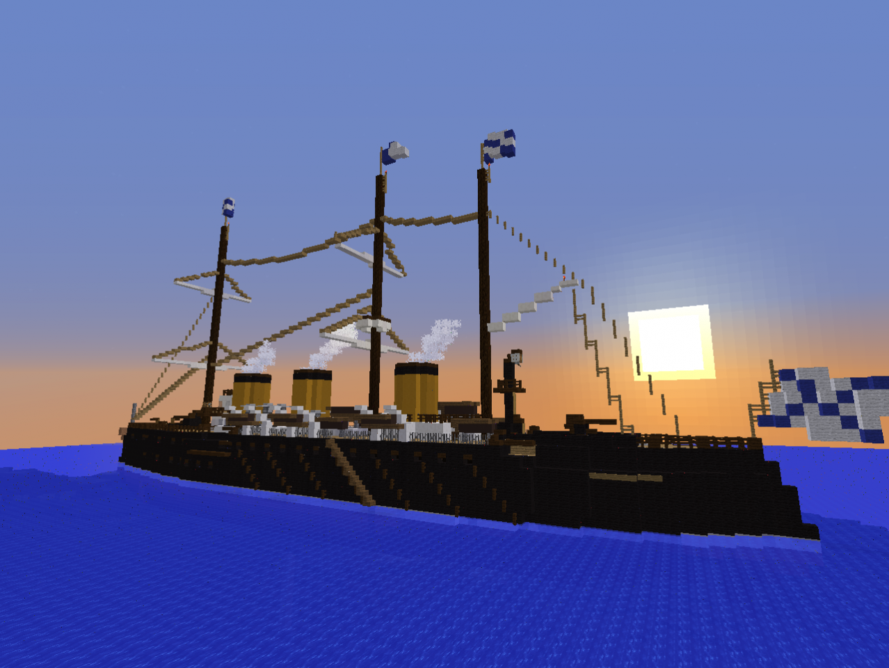 Russian cruiser Zhemchug Minecraft Map
