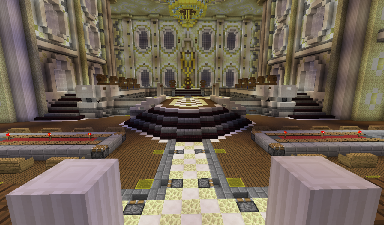 Golden Palace spawn and surroundings for server Minecraft Map