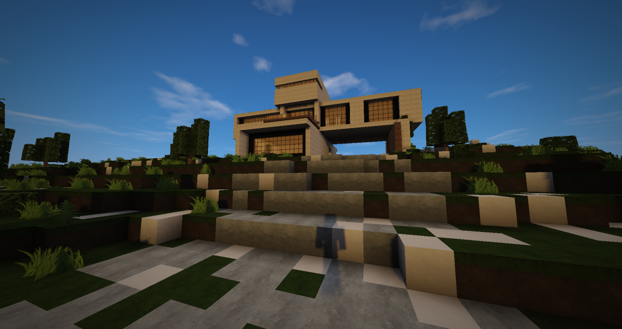 Modern Sandstone House Minecraft Map