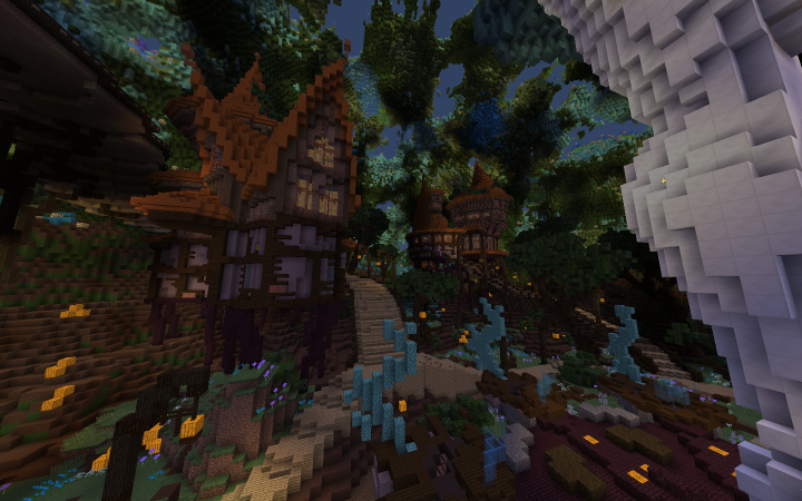 Under the moon of Artemis Minecraft Map