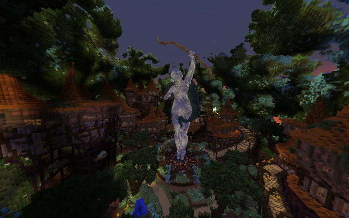 Under the moon of Artemis Minecraft Map