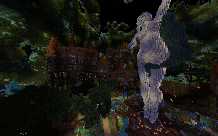 Under the moon of Artemis Minecraft Map