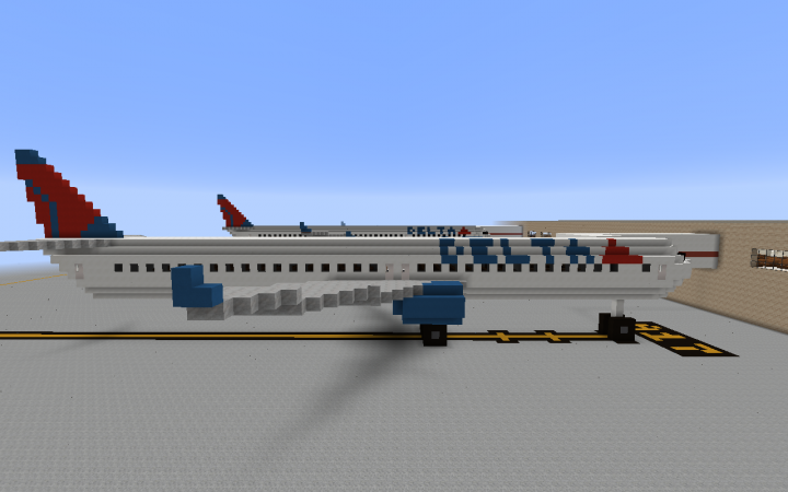 Boeing 737-800/757-200 Minecraft Map