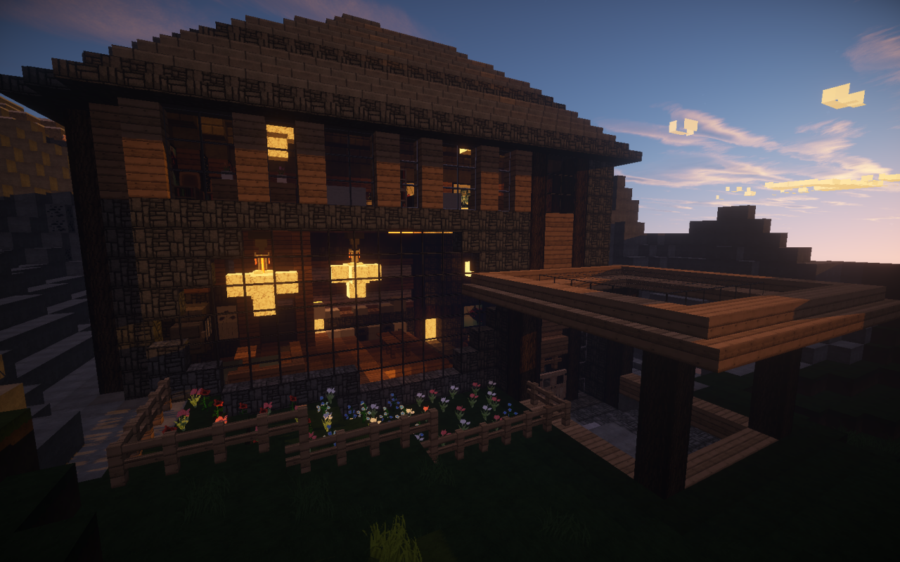 Mansion In A Valley Minecraft Map