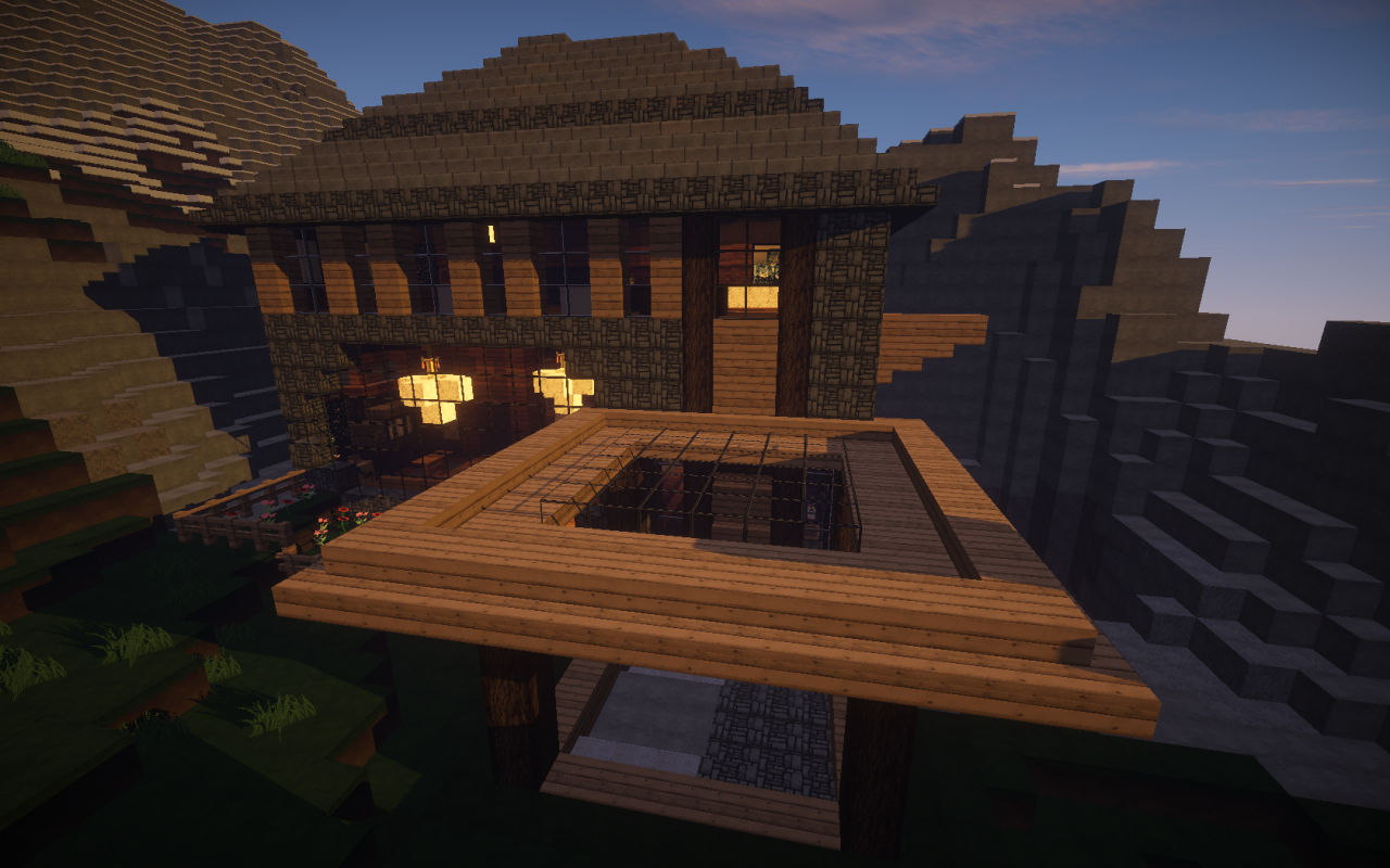 Mansion In A Valley Minecraft Map