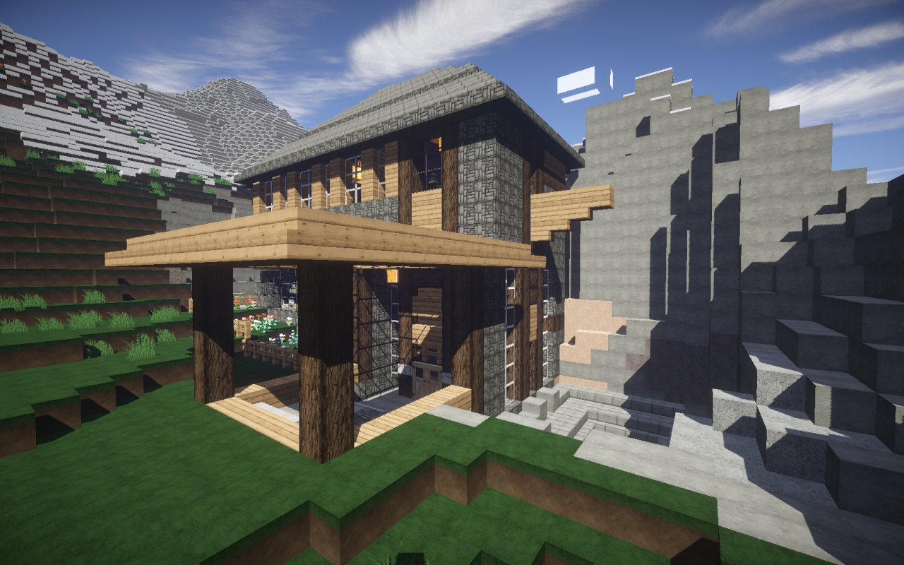 Mansion In A Valley Minecraft Map