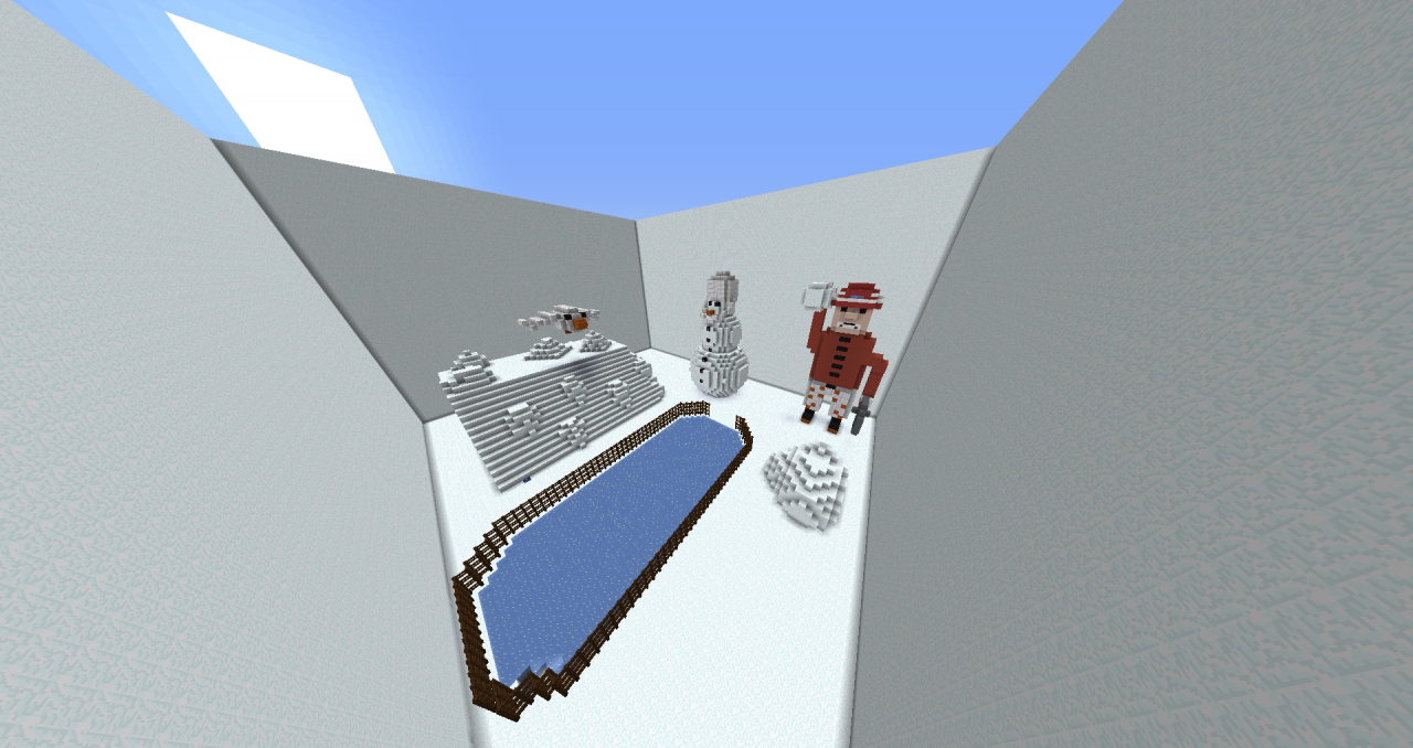 Hide and seek WINTER Minecraft Map