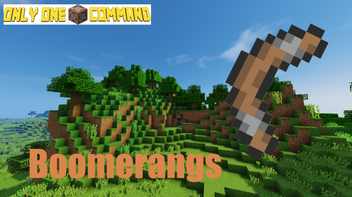 Mini Creations | Boomerangs - Only One Command Minecraft Map