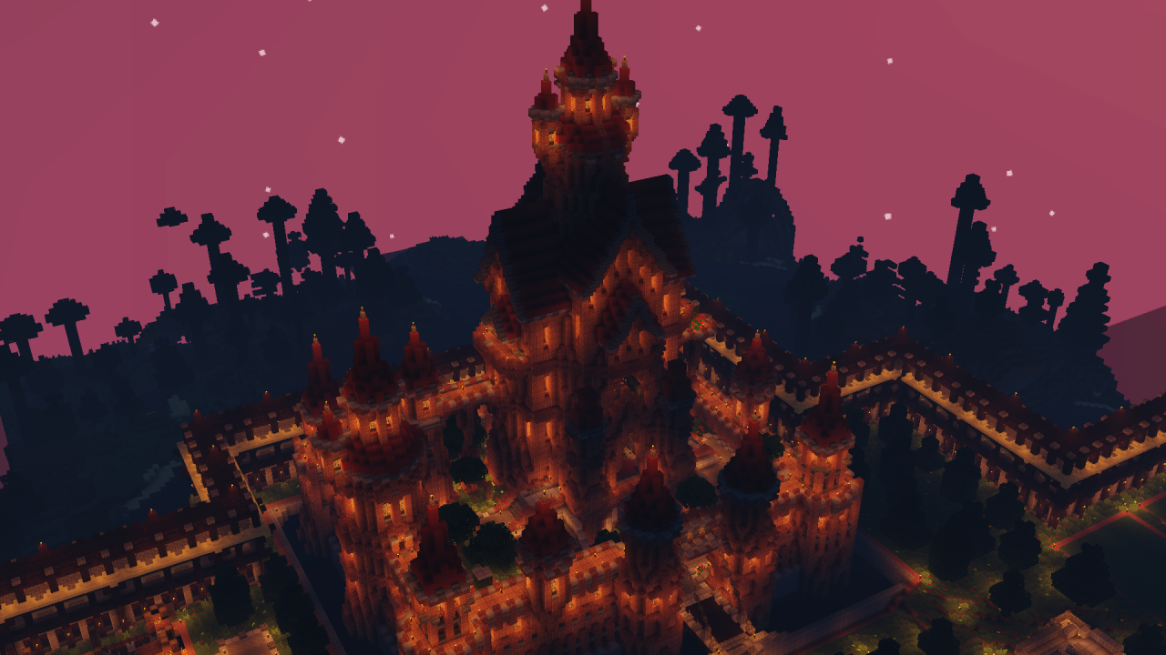 Castle of the Heroes - A granite fantasy castle Minecraft Map
