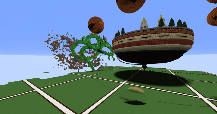 Shenron and the Hyperbolic Time Chamber DBZ Minecraft Map