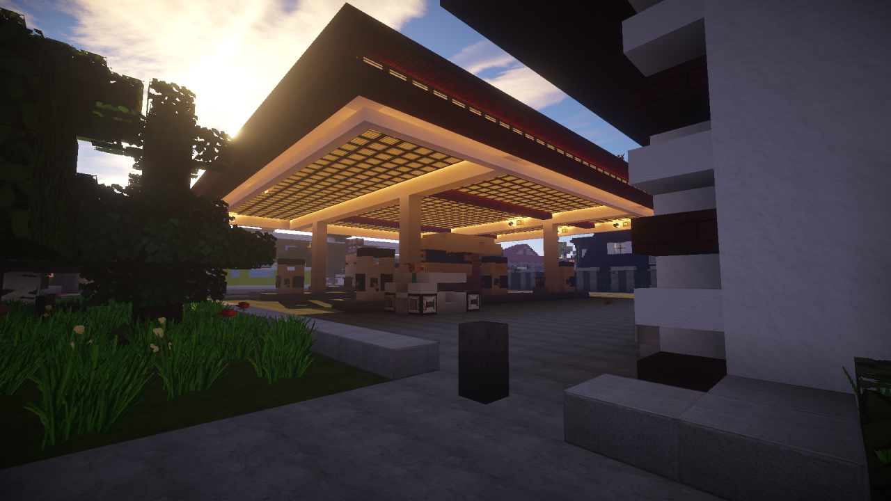 Modern Gas station Minecraft Map
