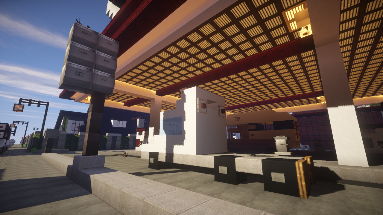 Modern Gas station Minecraft Map