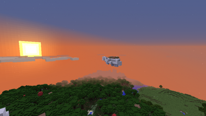 Cloud sky block Minecraft Map