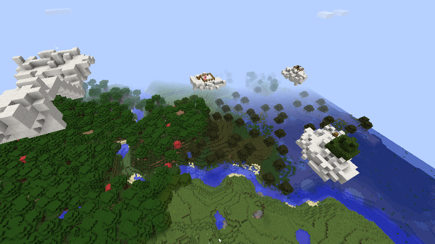 Cloud sky block Minecraft Map