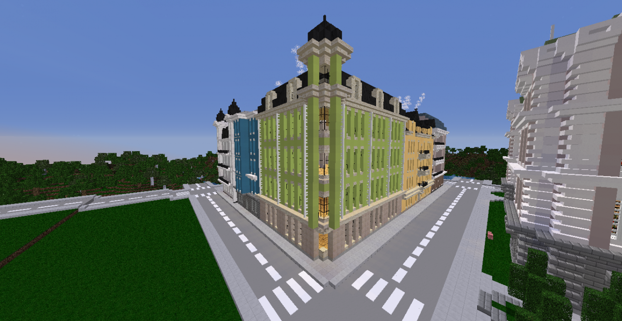 6 old European buildings Minecraft Map