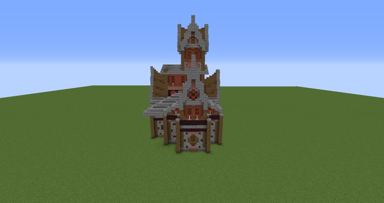 Medieval/Rustic House (Shell Only) Minecraft Map