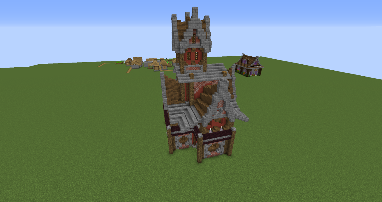 Medieval/Rustic House (Shell Only) Minecraft Map