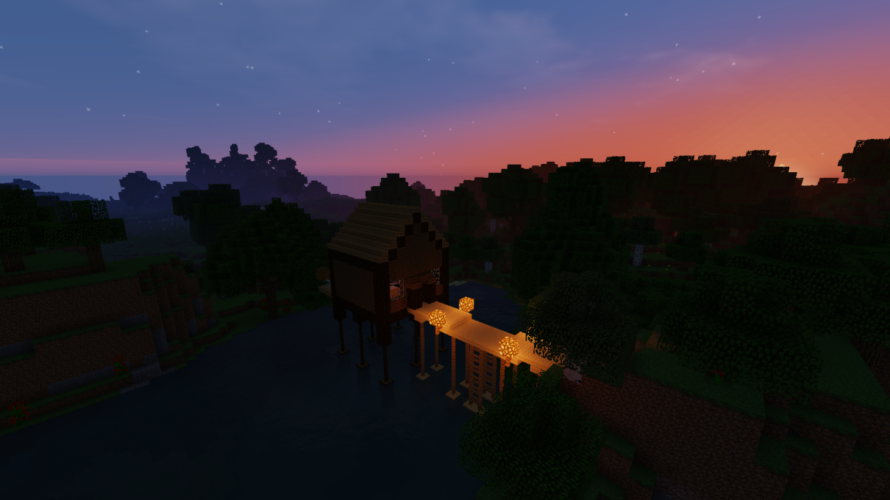 House Over The Lake Minecraft Map