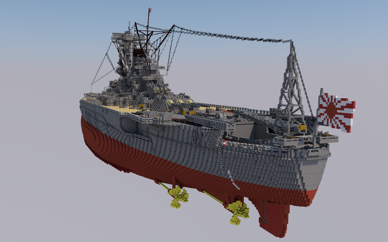 IJN Battleship Yamato Minecraft Map