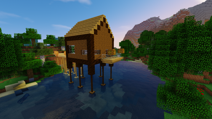 House Over The Lake Minecraft Map