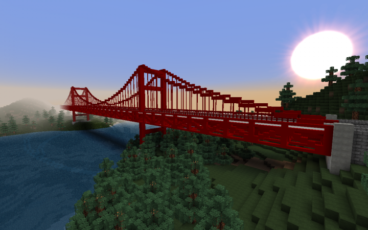 Golden Gate Bridge Minecraft Map