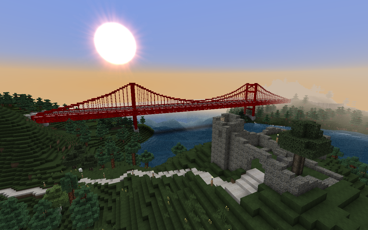 Golden Gate Bridge Minecraft Map